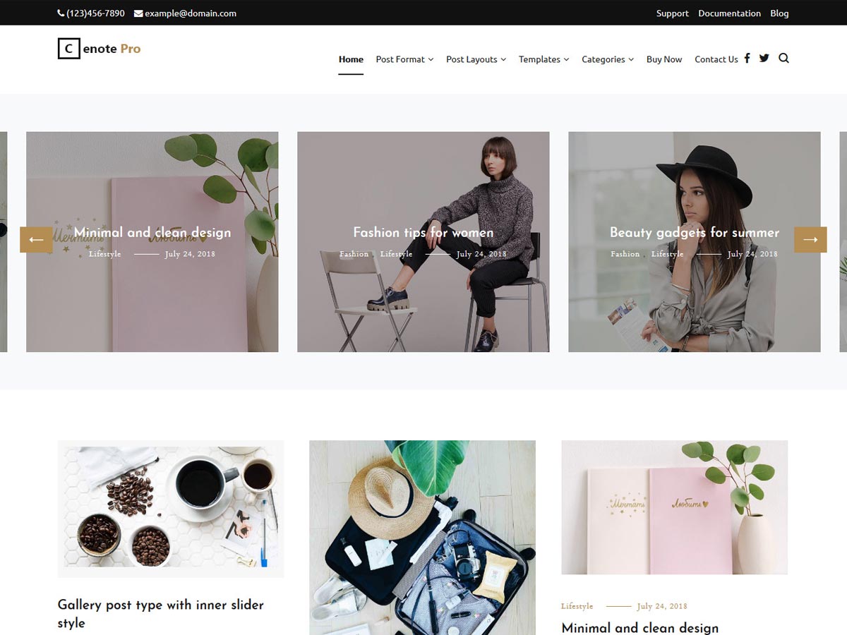 Cenote Demos Themegrill Demos