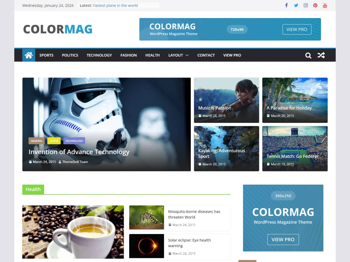 ColorMag Demos – ThemeGrill Demos