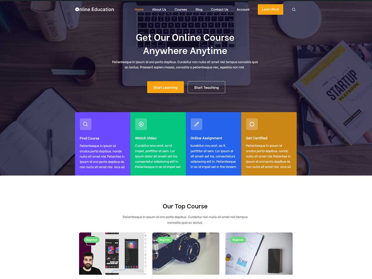 Online Education Demos – ThemeGrill Demos