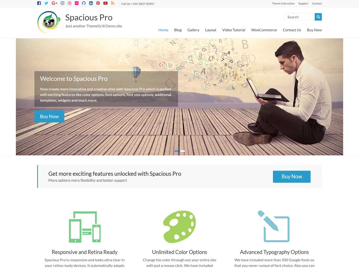 Spacious Demos Themegrill Demos